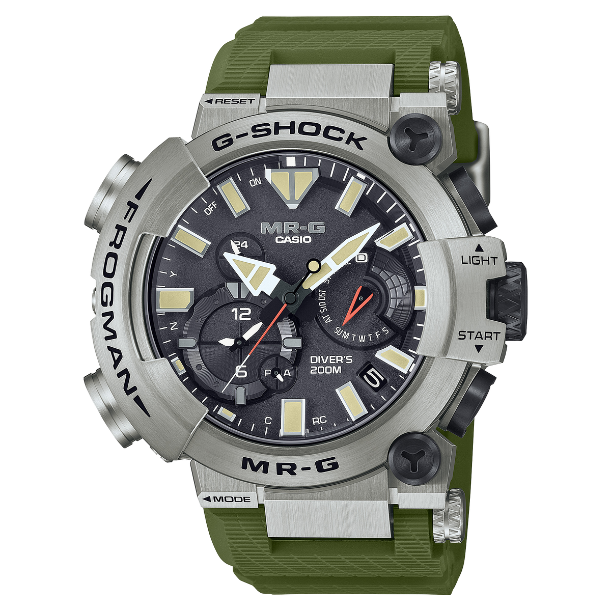 Gioielleria Granarelli orologio Casio G-Shock Frogman Verde MRG-BF1000RG-3A